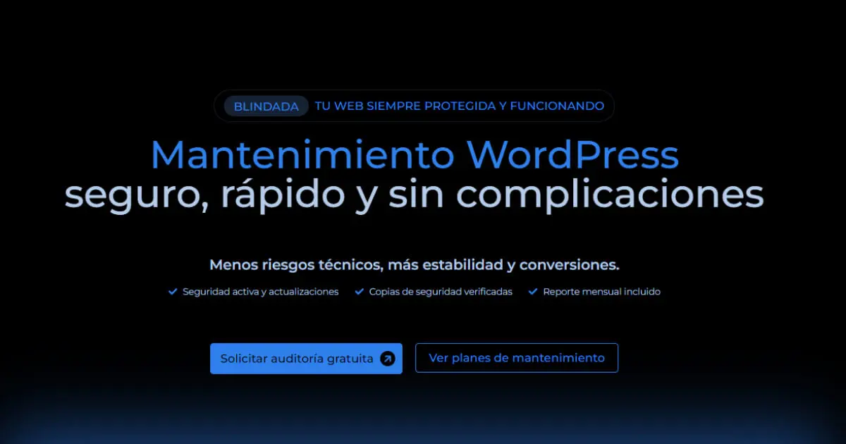 Mantenimiento Web | codigoTin